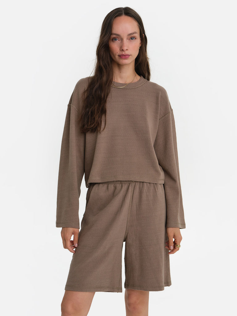 Textured Knit Boxy Top – MATE the Label