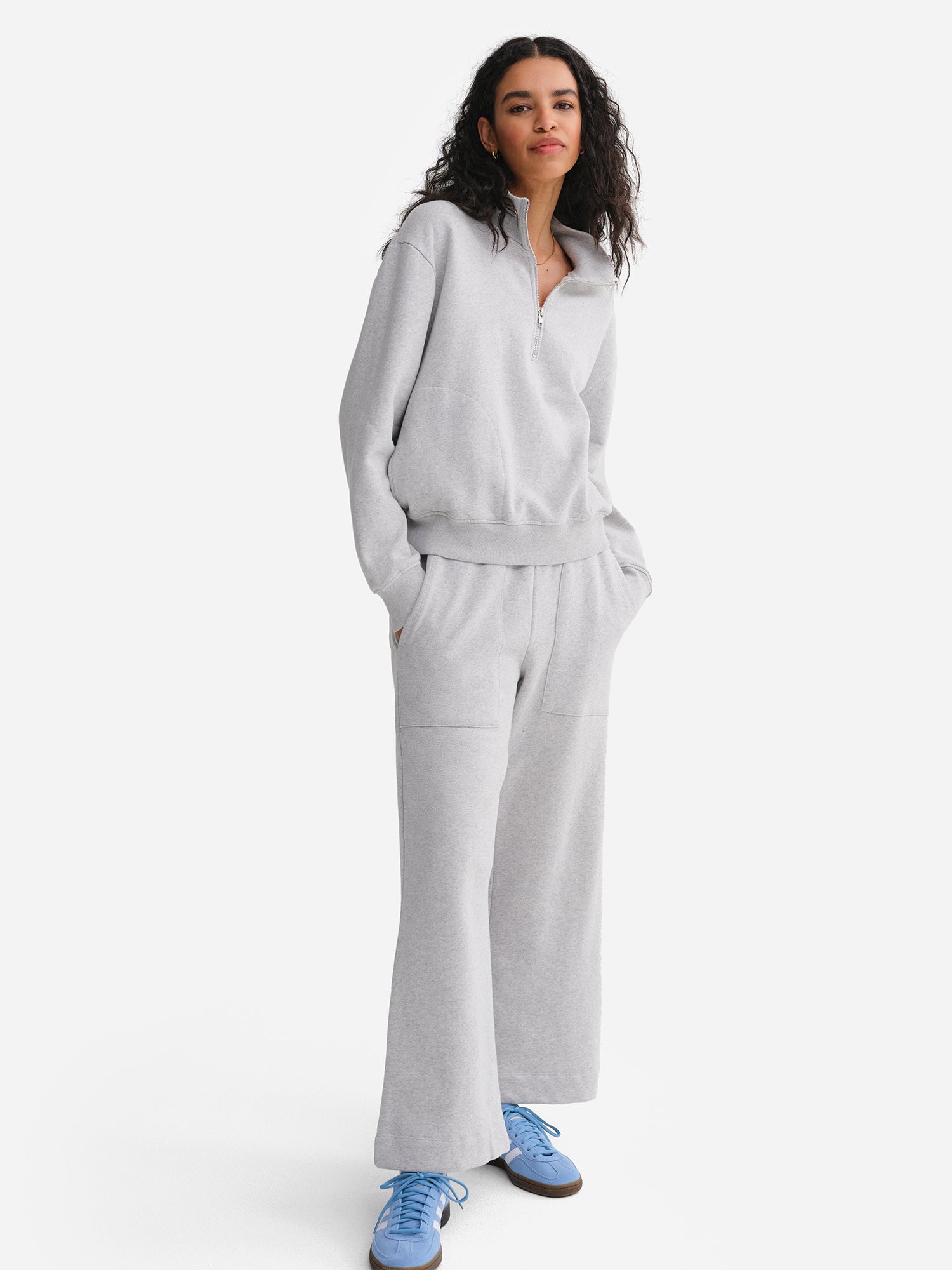 Organic Fleece Quarter Zip Sweatshirt – MATE the Label