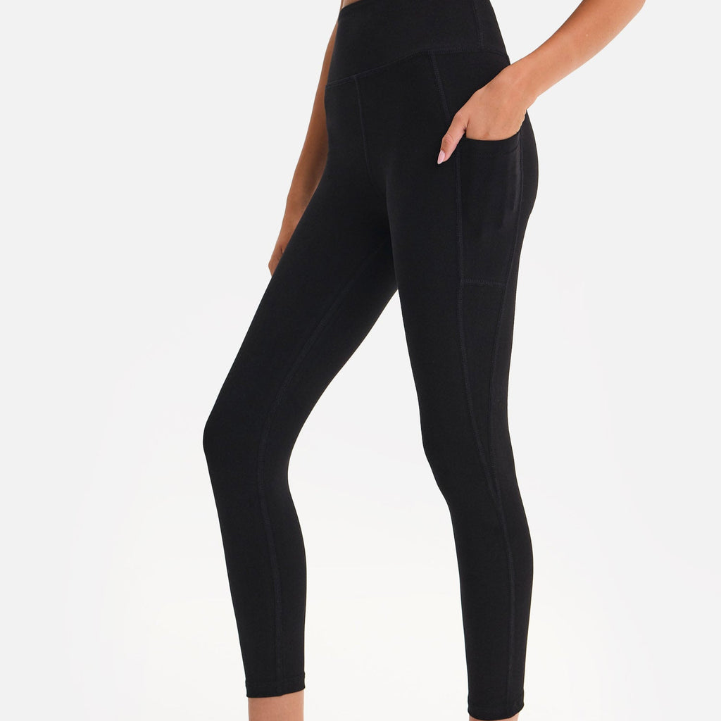 Organic Stretch Midi Legging with Pockets – MATE the Label