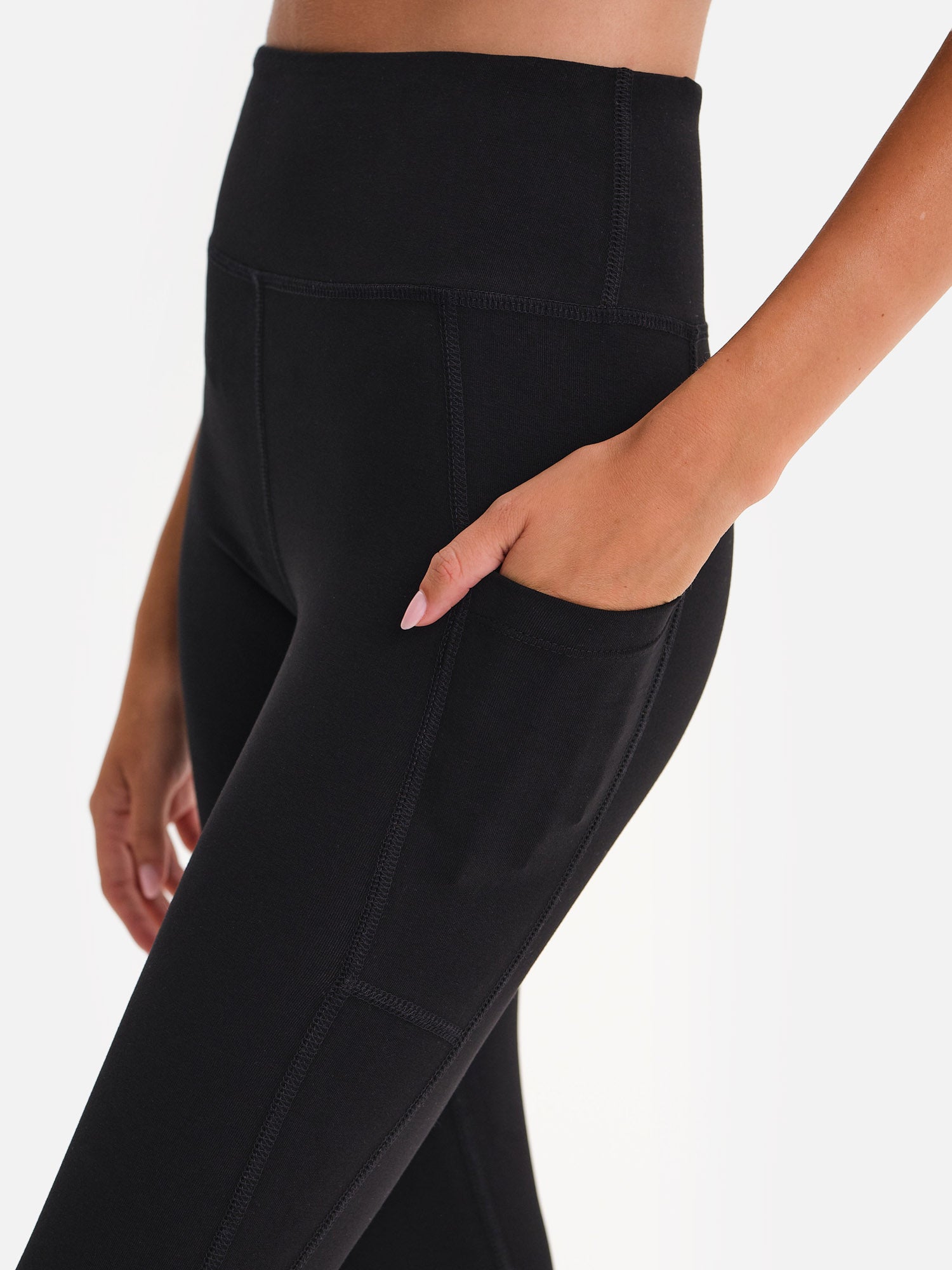 Organic Stretch Midi Legging with Pockets – MATE the Label