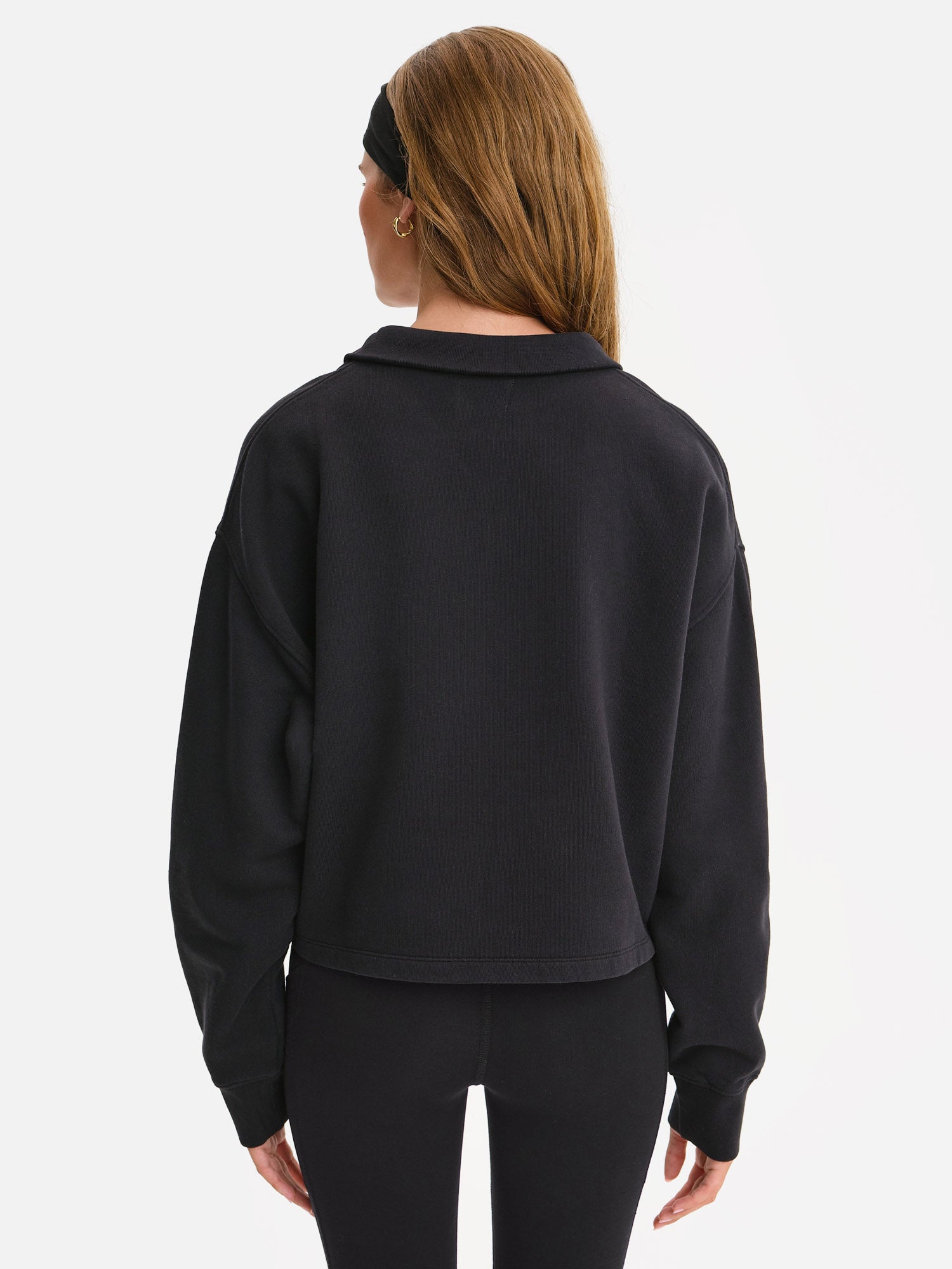 Organic Fleece Cropped Half-Zip Sweatshirt – MATE the Label