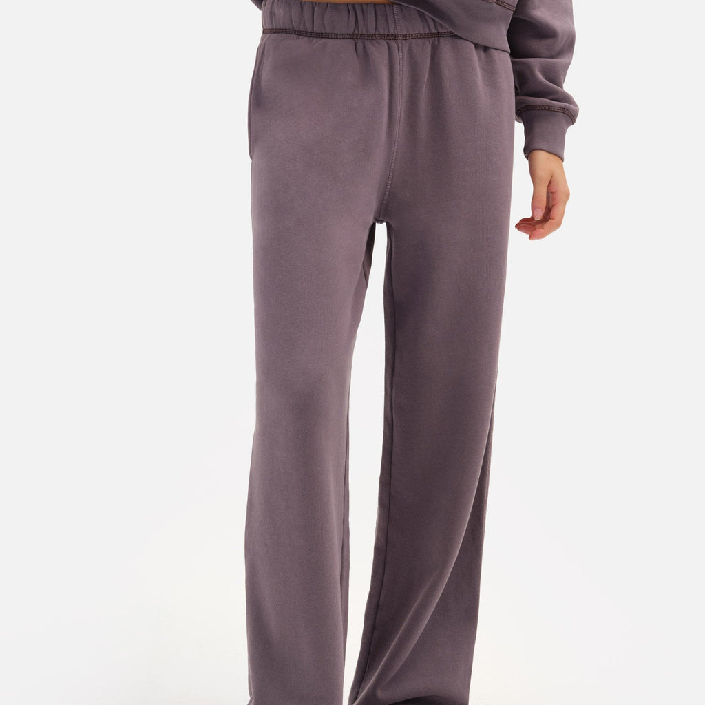 Organic Fleece Contrast Straight Leg Sweatpant – MATE the Label