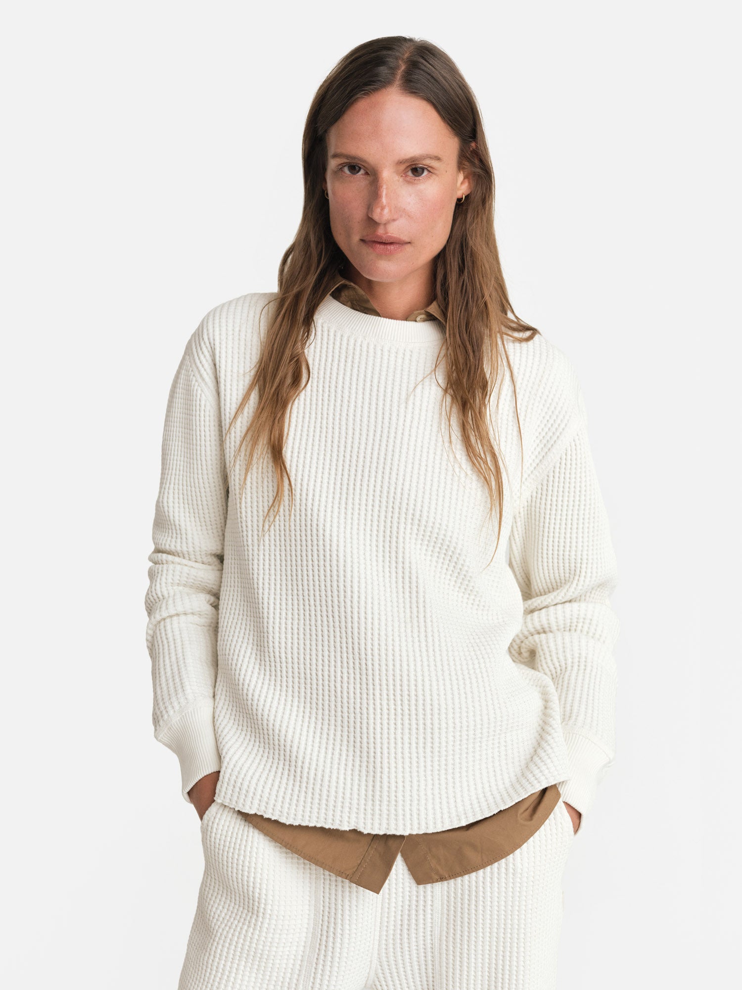 Organic Waffle Crew Top – MATE the Label