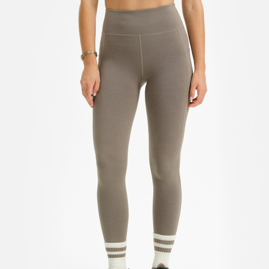 Organic Stretch Midi Legging with Pockets – MATE the Label
